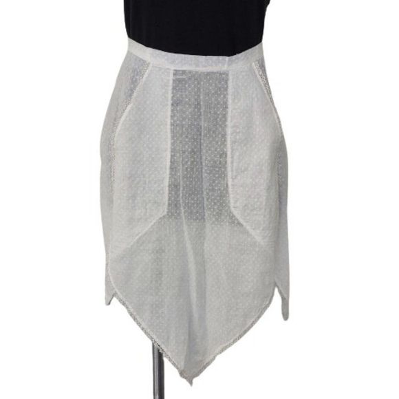 Vintage | Kitchen | Vintage Swiss Dot White Half Apron | Poshmark